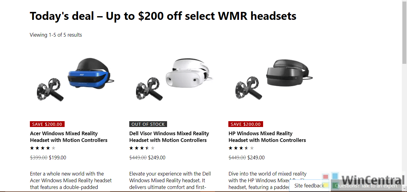 $200 off select WMR headsets on Day 8 of Microsoft’s 12 days of deals