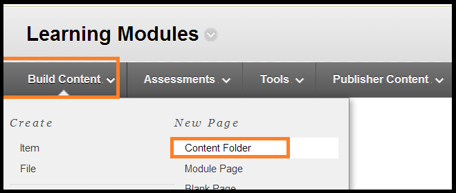 How to Create a Content Folder
