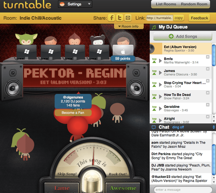 Turntable.fm creates a new user experience for music - Tim Tucker Online