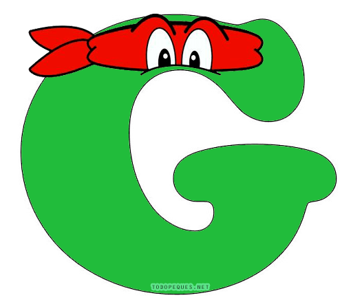Letras Tortugas Ninjas Abecedario para Descargar Gratis | Todo Peques