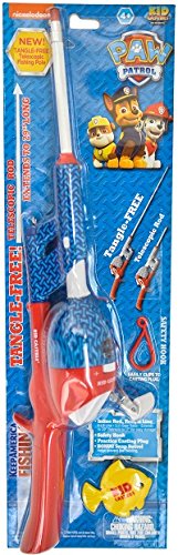 Kid Casters Telescopic Paw Patrol No Tangle Fishing Rod/Reel Combo