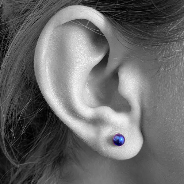 Titanium Ball Stud Earrings 5mm | 100% Hypoallergenic