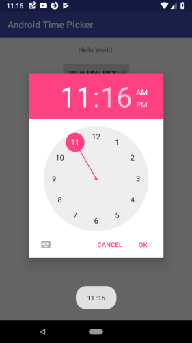 Android Time Picker Dialog | Example in Kotlin - Eyehunt