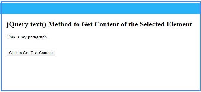 jQuery text() Method: Return or Set the Text Content