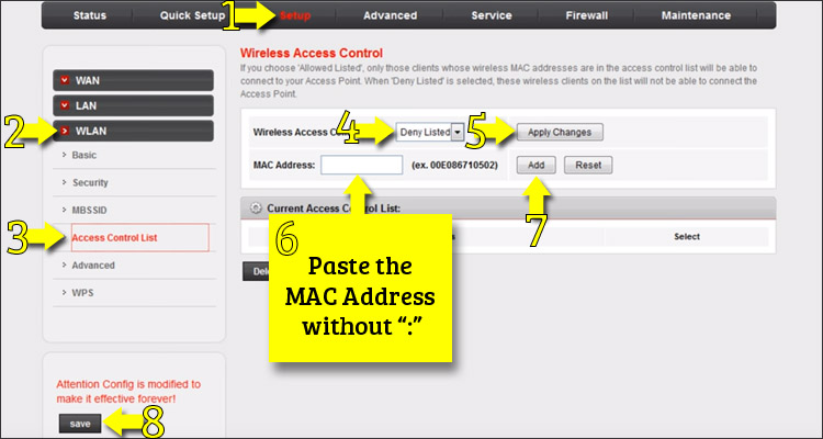 How To Block Wifi Users in PLDT Home DSL Modem - Useful Wall