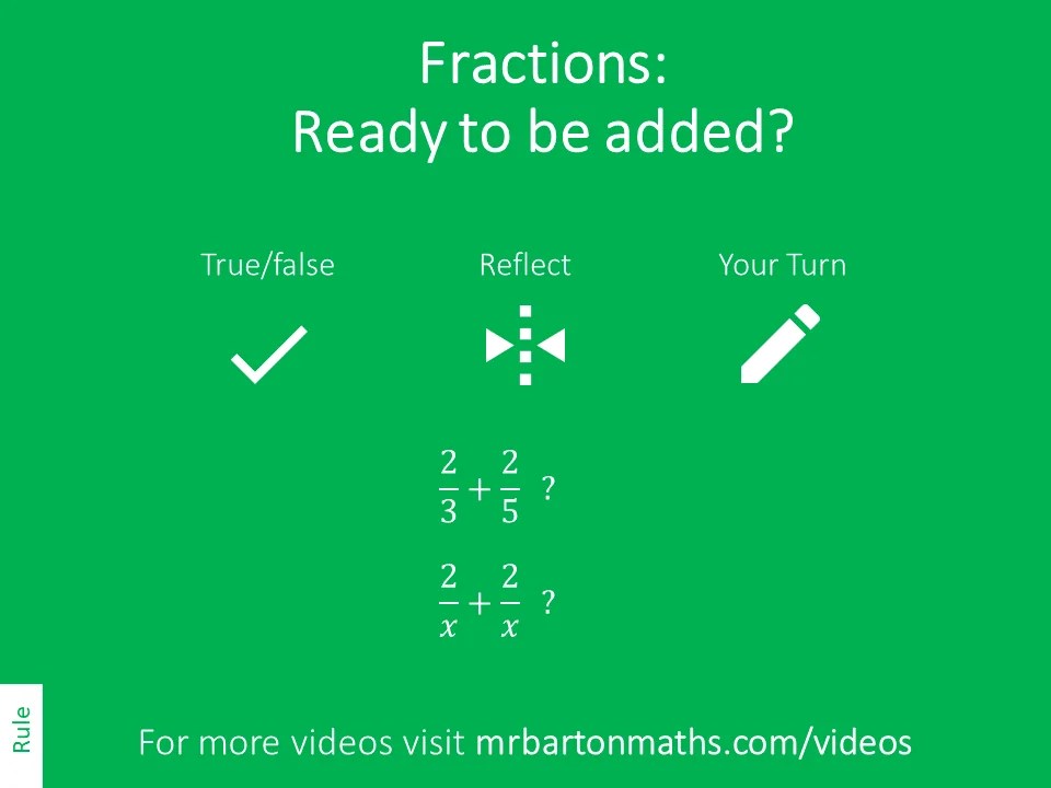 Ready to be added? – Variation Theory