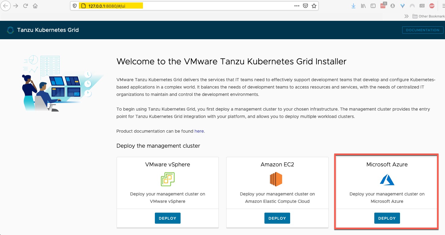 Deploying Tanzu Kubernetes Grid Management Cluster To Microsoft Azure
