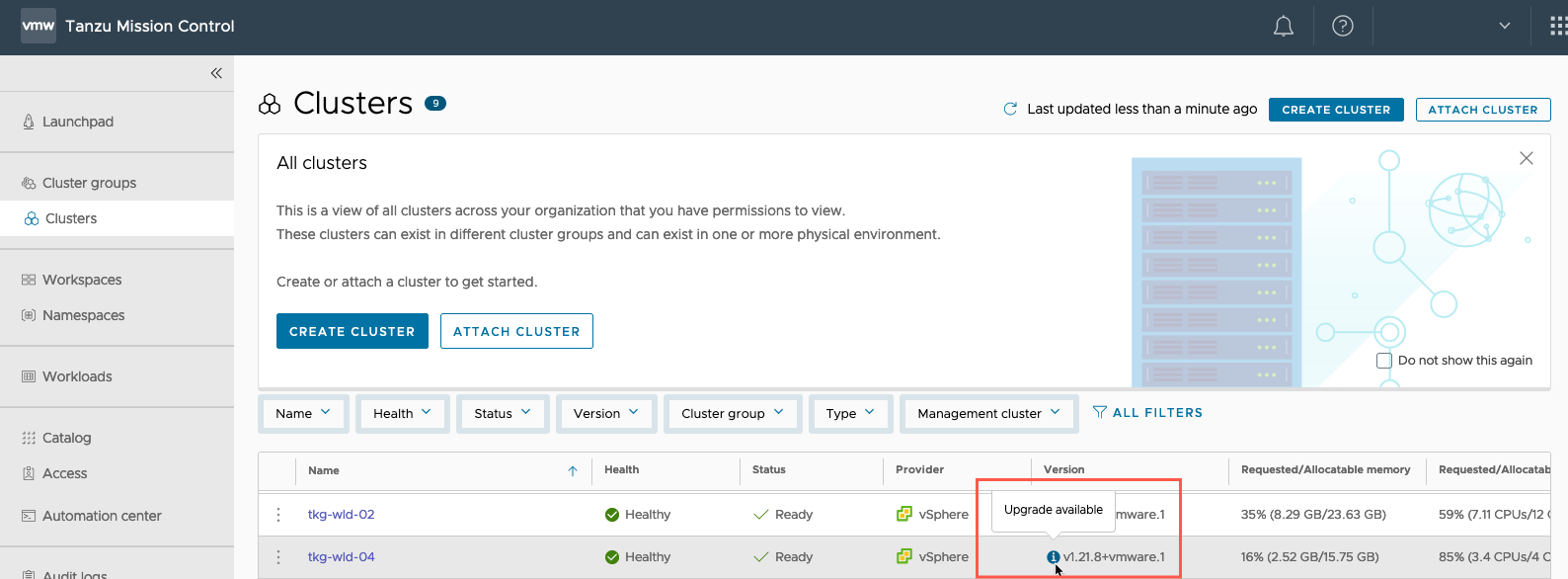 Tanzu Kubernetes Grid Upgrading A Management And Workload Cluster