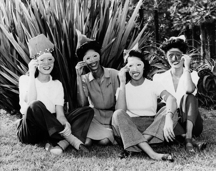 Halloween in Hollywood – Ladies with Masks 1940s – BEGUILING HOLLYWOOD