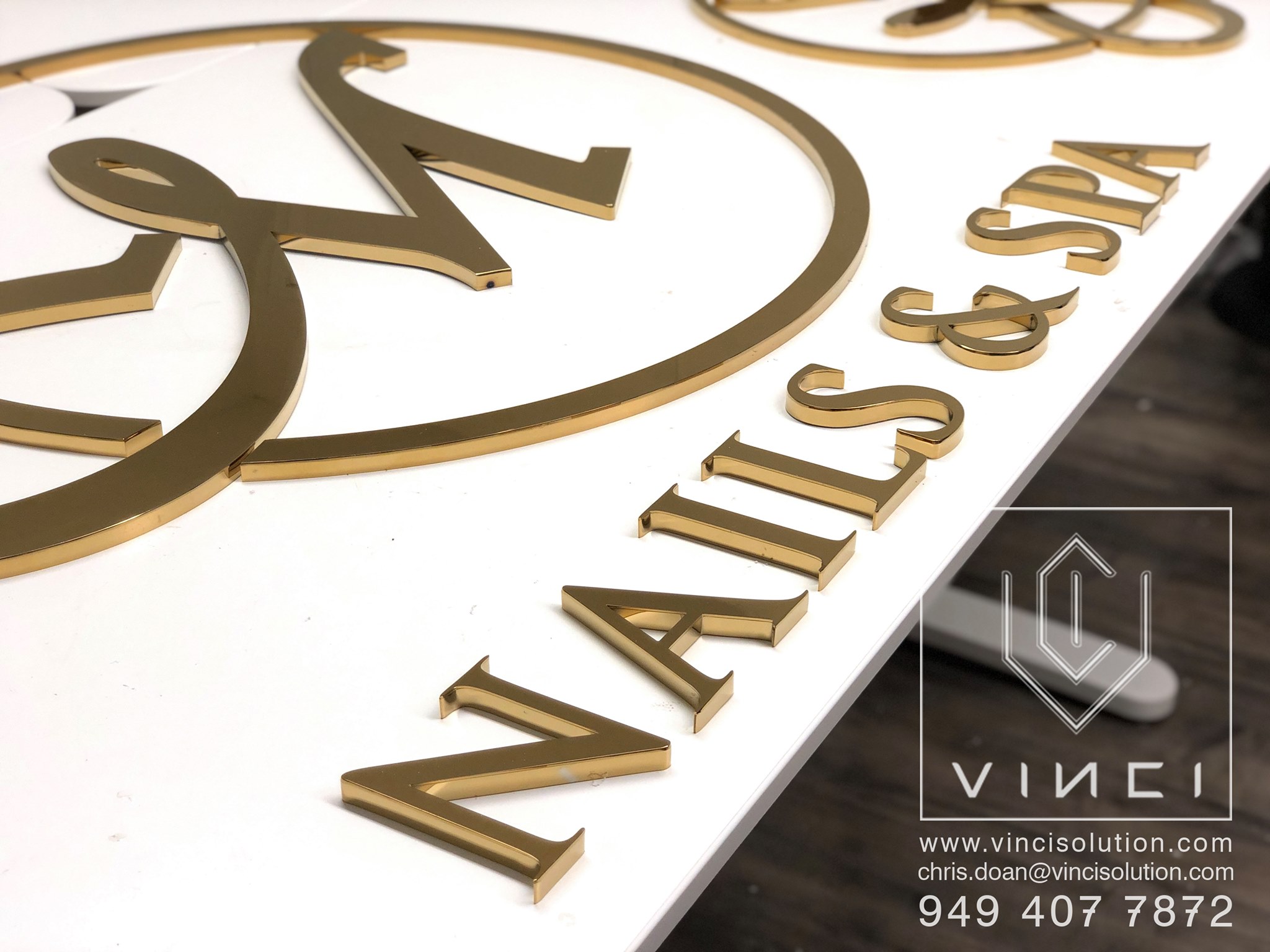 STAINLESS STEEL LOGO (FREE LOGO DESIGN) - VINCI SOLUTION INC