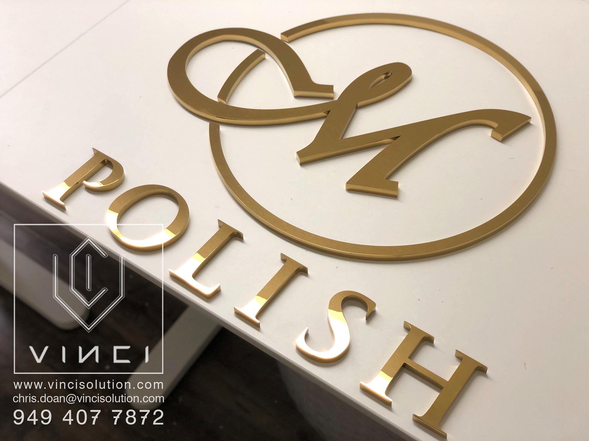 STAINLESS STEEL LOGO (FREE LOGO DESIGN) - VINCI SOLUTION INC