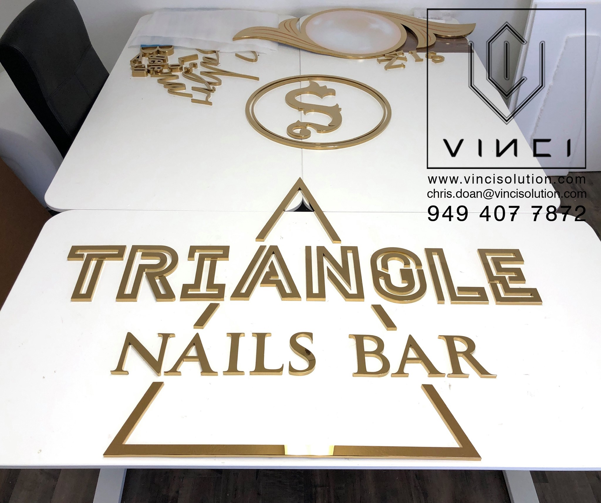 STAINLESS STEEL LOGO (FREE LOGO DESIGN) - VINCI SOLUTION INC