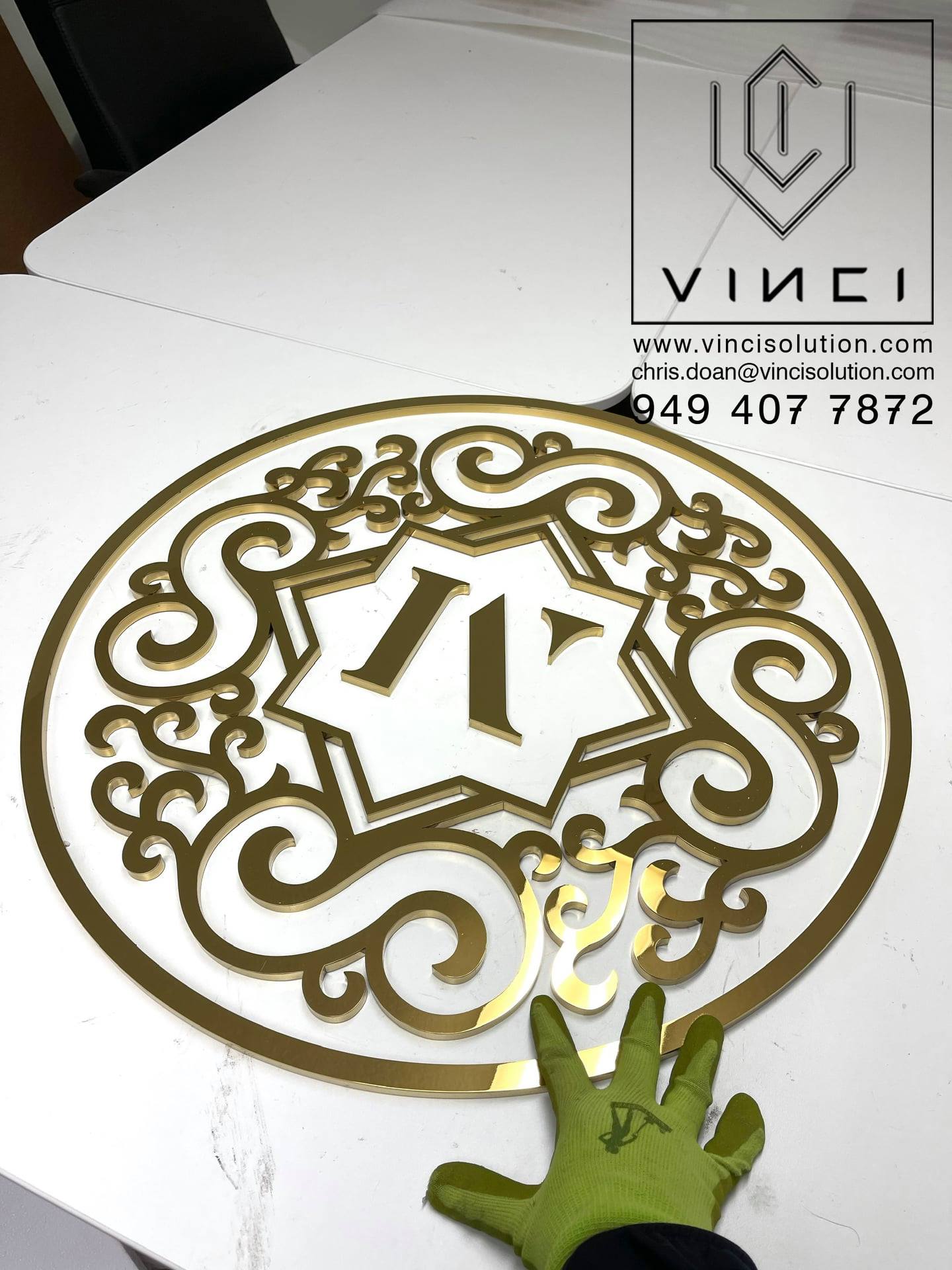 STAINLESS STEEL LOGO (FREE LOGO DESIGN) - VINCI SOLUTION INC