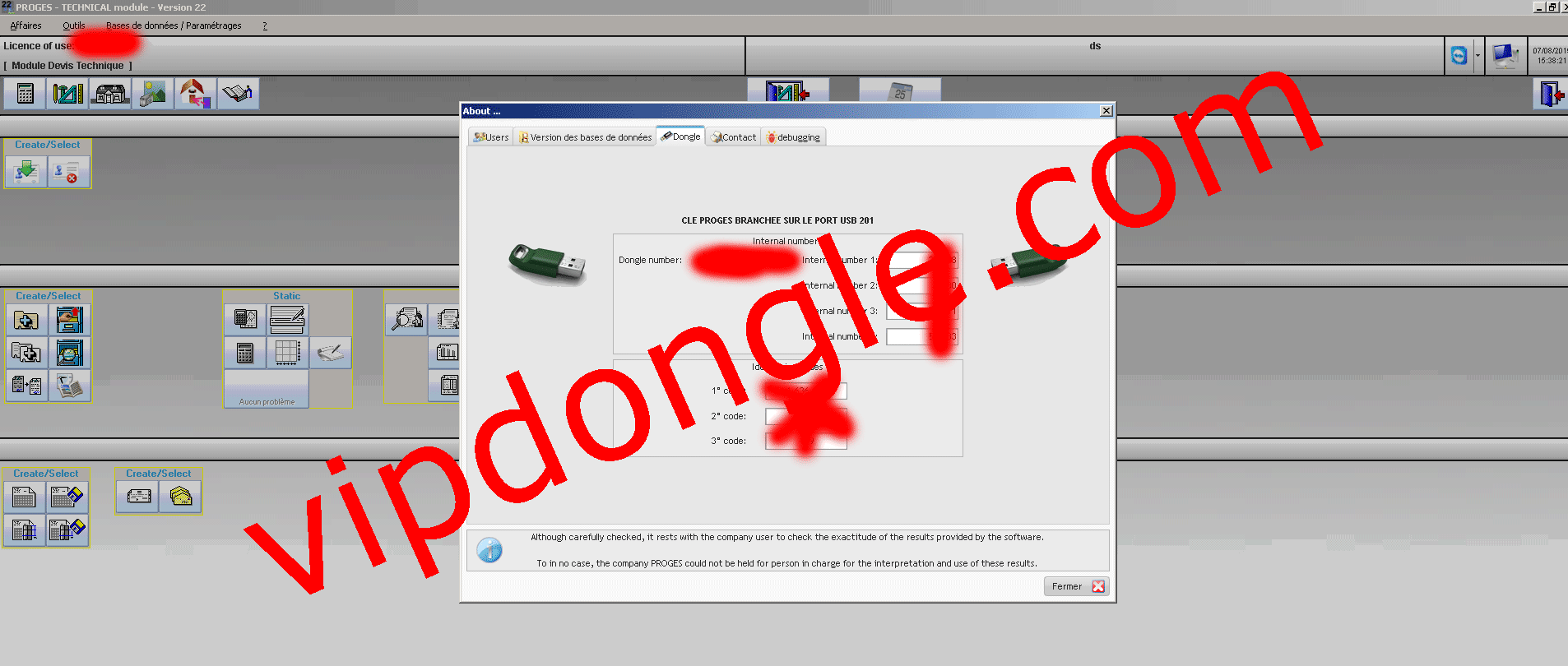 Logiciels PROGES 22 Sentinel HL Dongle Clone - Vip Dongle Team