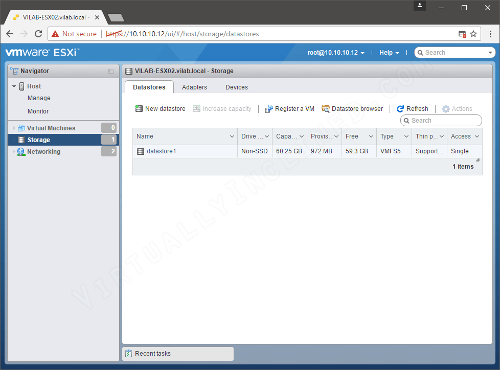 VMware vSphere 6.5 Series (Part 2) – VMware Host Client – Configuration ...