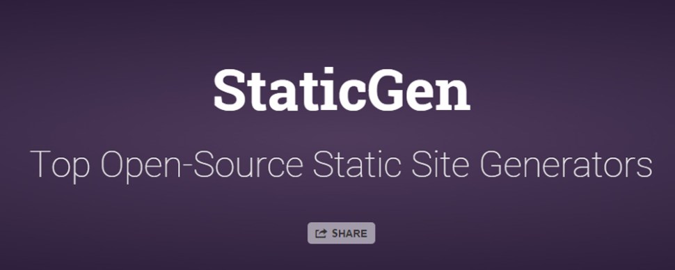 A List Of Open Source Static Site Generators