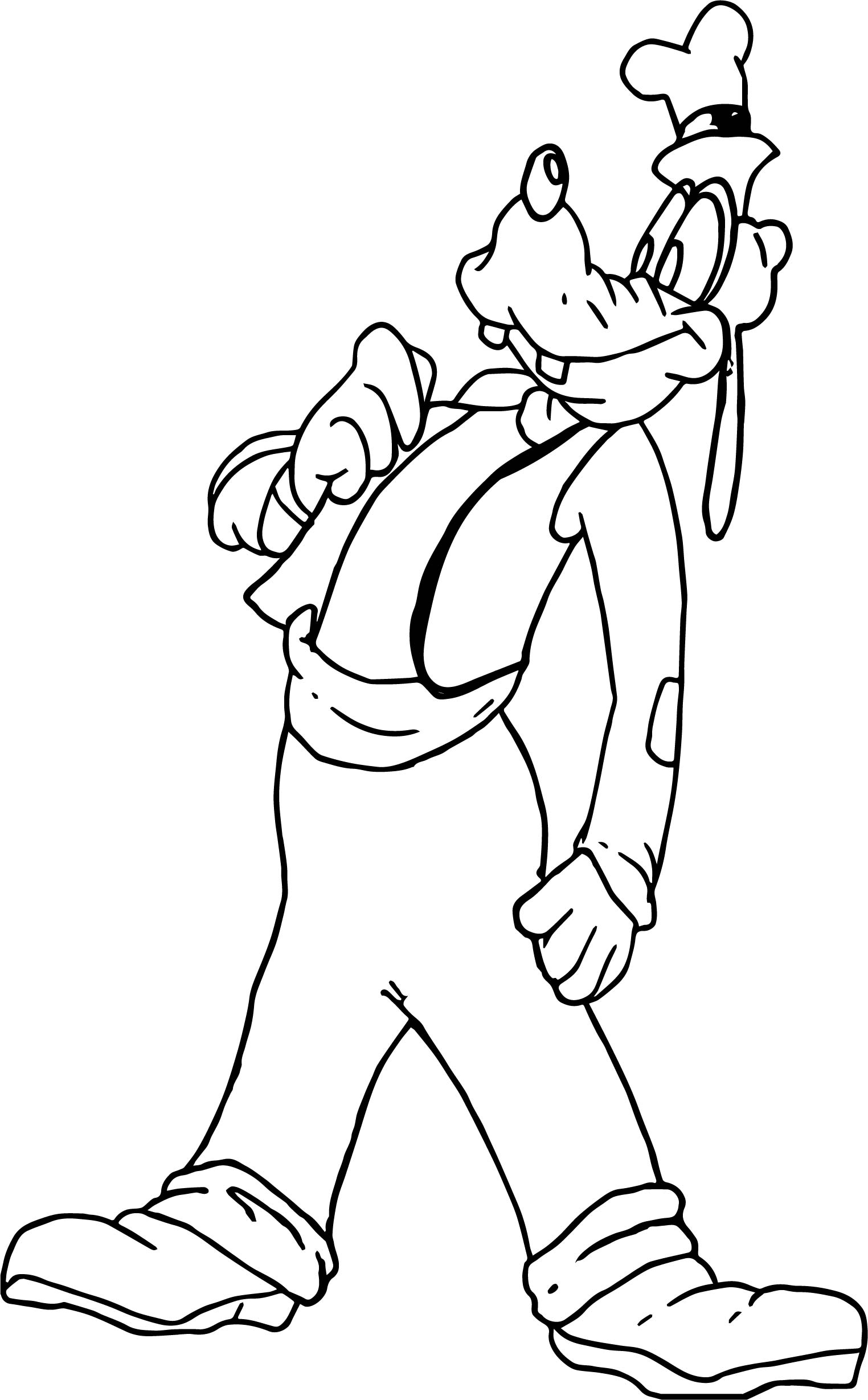 Max Goof Coloring Pages Sketch Coloring Page