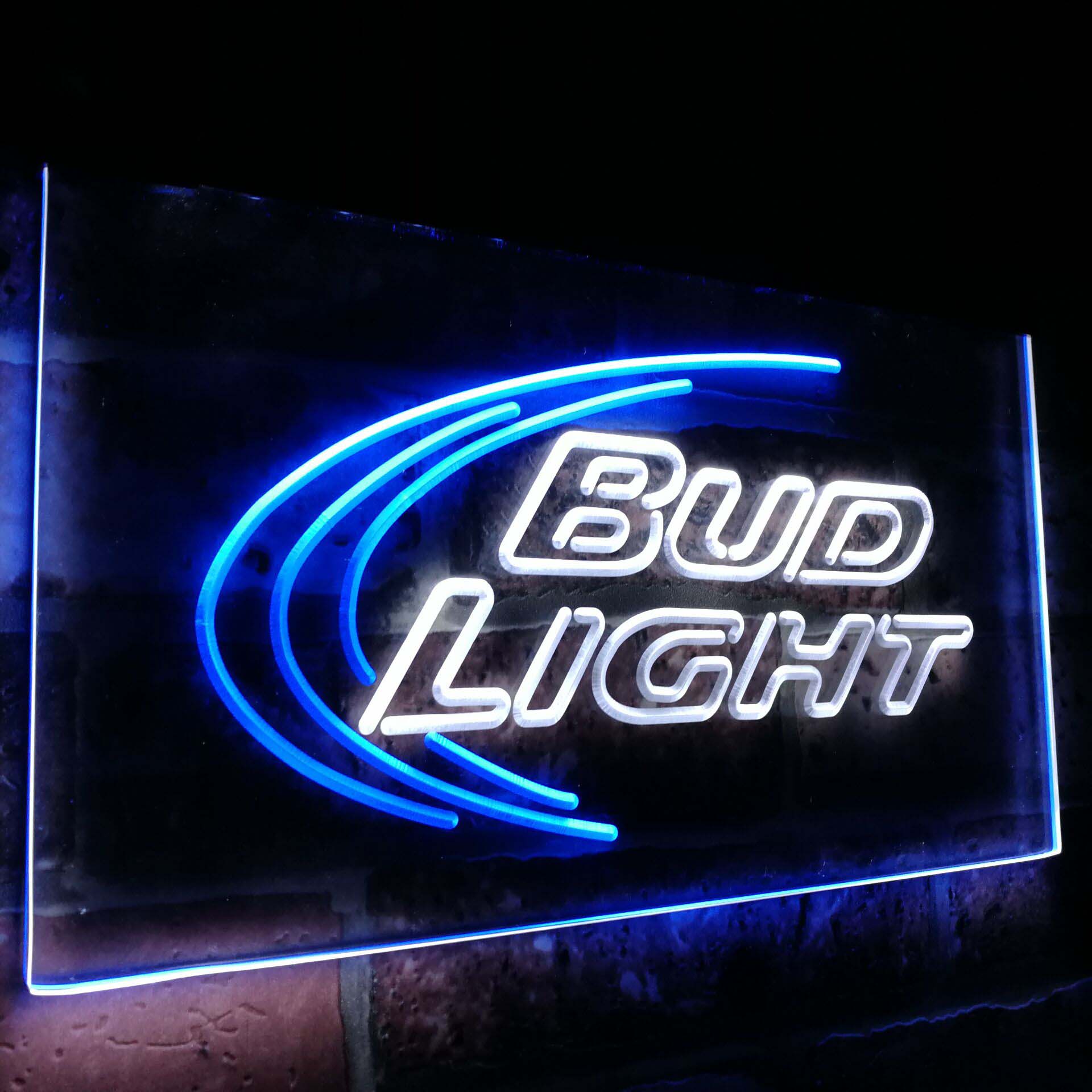 Bud Light Beer Ice Bar Decoration Gift Dual Color Led Neon Sign - neon ...