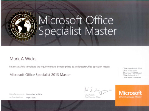 Microsoft Office Master! | WicksTechnic