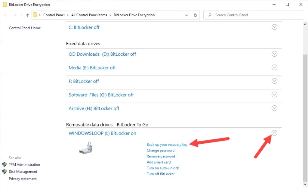 How To Backup Bitlocker Recovery Key In Windows 10 And 11