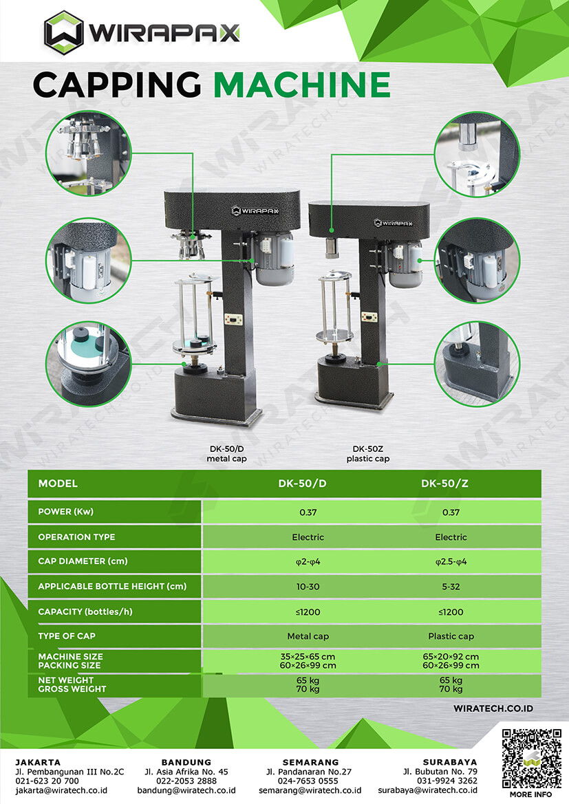 Capping Machine for Plastic Cap - Mesin Capping Plastik