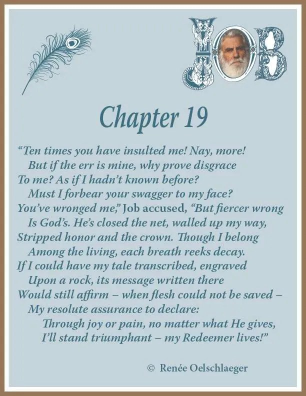 Job Chapter 19 | Book of job, Job bible, Job
