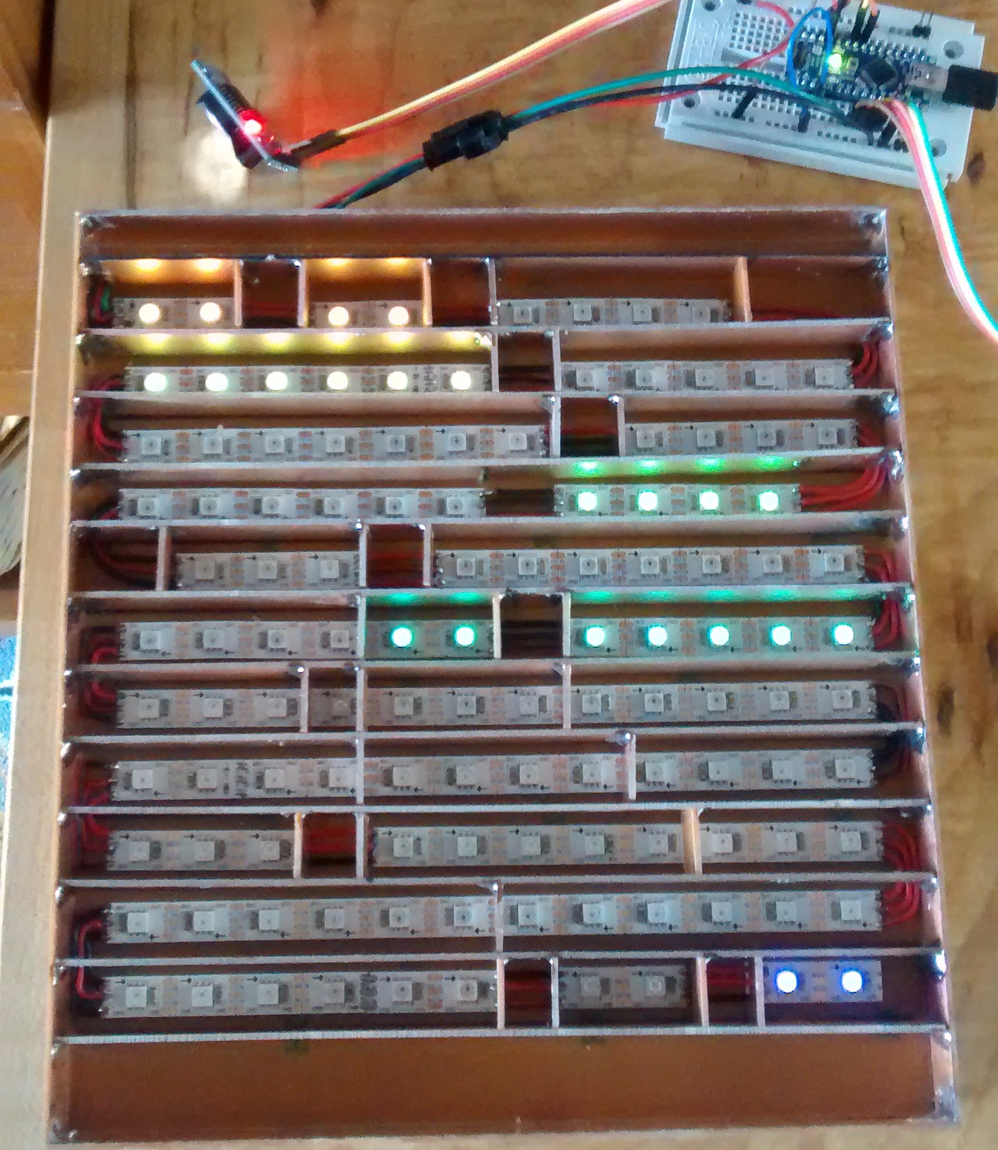 Word Clock v2 – WoodUino.ca