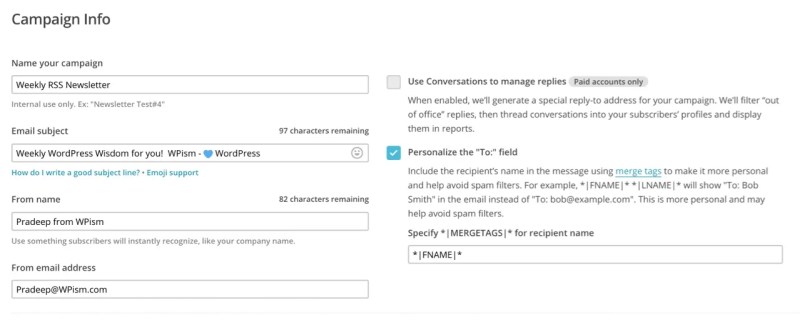 MailChimp RSS To Email Newsletter - A Complete Guide