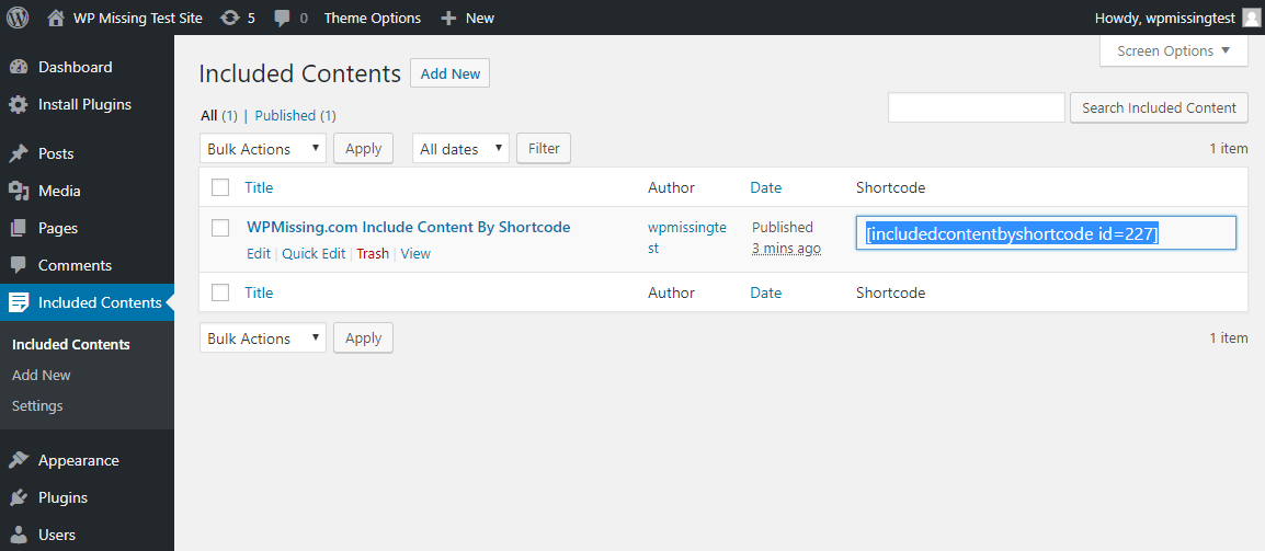 Add Any Content To Wordpress Posts/Pages Using Shortcode | WP Missing