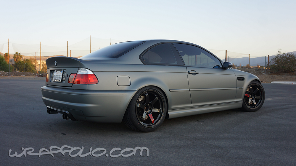 E46 M3 Anthracite Matte Metallic Wrap | Wrapfolio