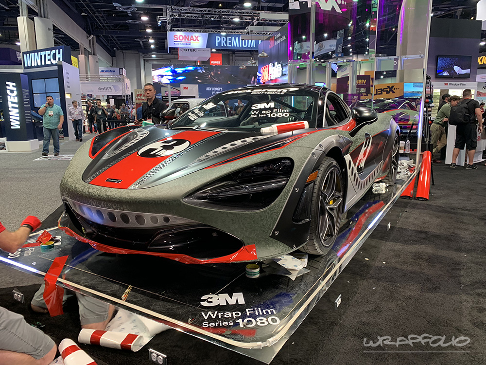3M Shadow Military Green McLaren Wrap Demo | Wrapfolio