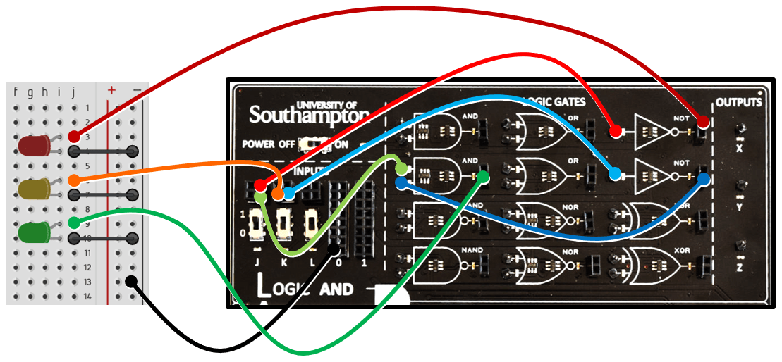 Simple Traffic Light Circuit Diagram