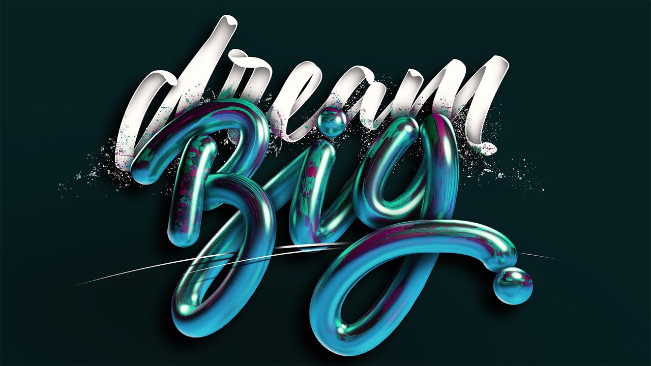 3D Text tutorial on Cinema 4D and Photoshop. - 3DArt