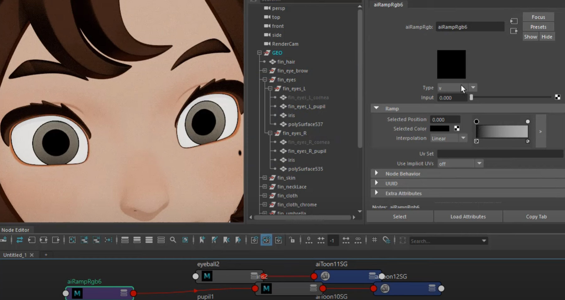 Toon Shader For Character In Arnold 3dart