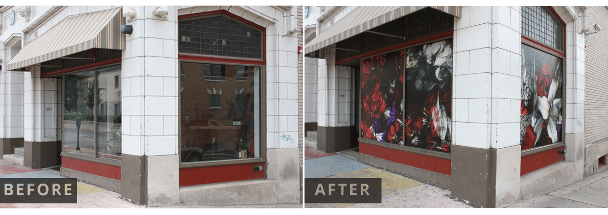Adhesive Vinyl Window Wraps For Photography Exhibition - 40 VISUALS