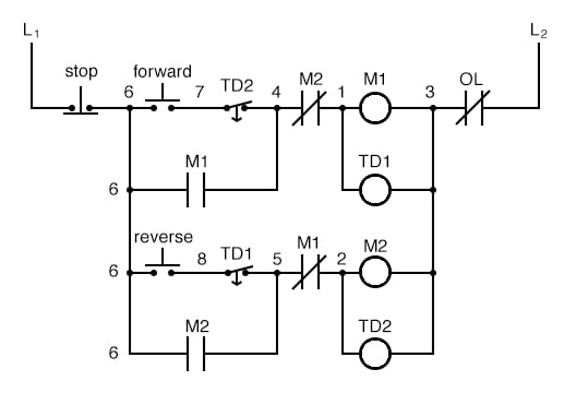 Forward Reverse Motor Control Diagram With Timer Pdf Wiring Flow Line