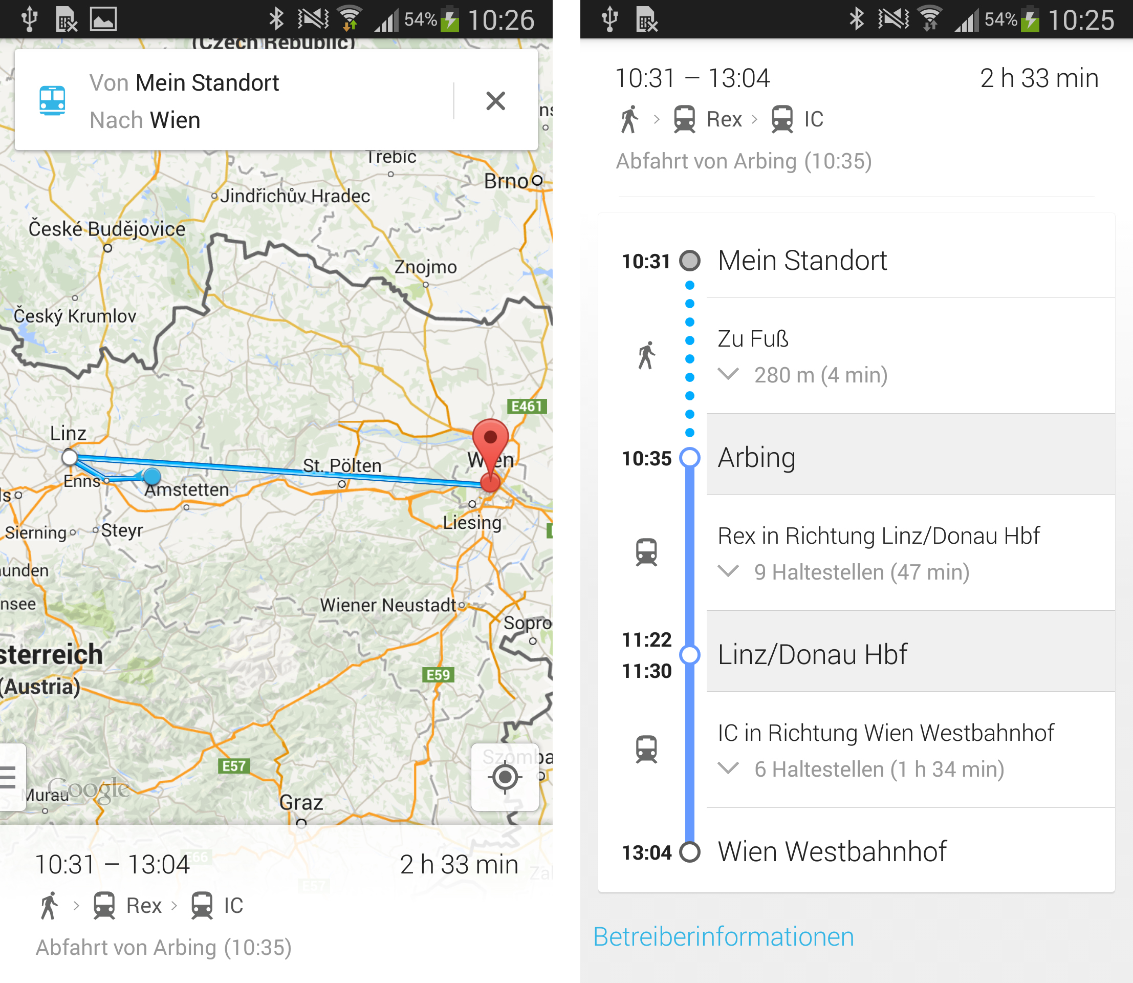 ÖBB-Routen sind jetzt in Google Maps einsehbar - Androidmag