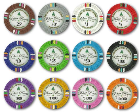 Paulson Starburst Sample Chips - Apache Poker Chips