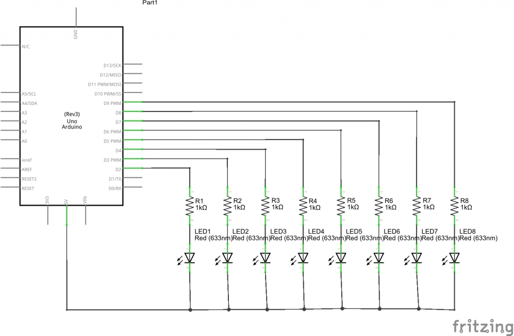 Led Knight Rider Circuit Diagram