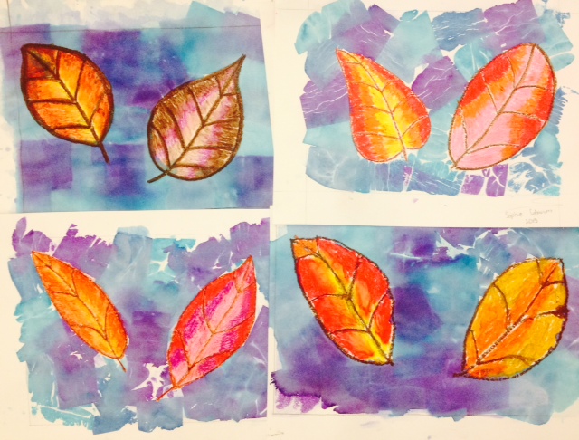 Fall Leaves Art Lesson - Art Teacher in LA