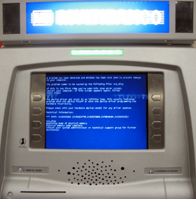 Triton Error Code 101 - ATM Machine out of cash