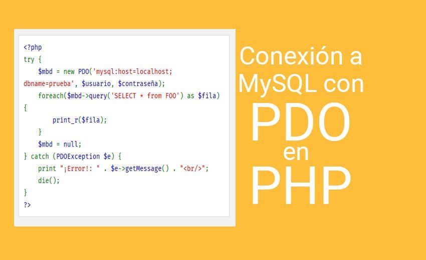 PDO Conectar con la base de datos MYSQL » BaulPHP