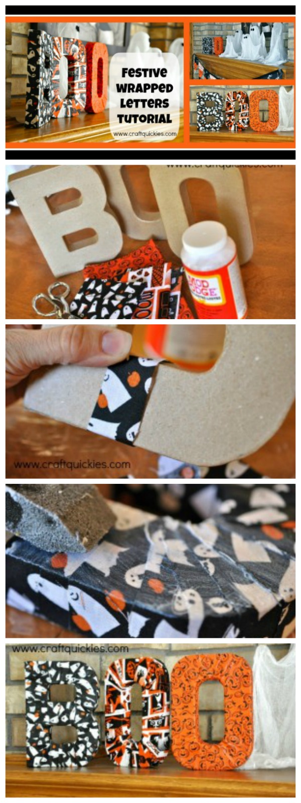 Festive Wrapped Letters Tutorial