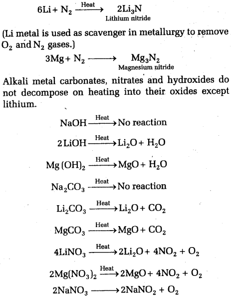 NEET Chemistry Notes s-Block Elements - Anomalous Properties of Lithium ...