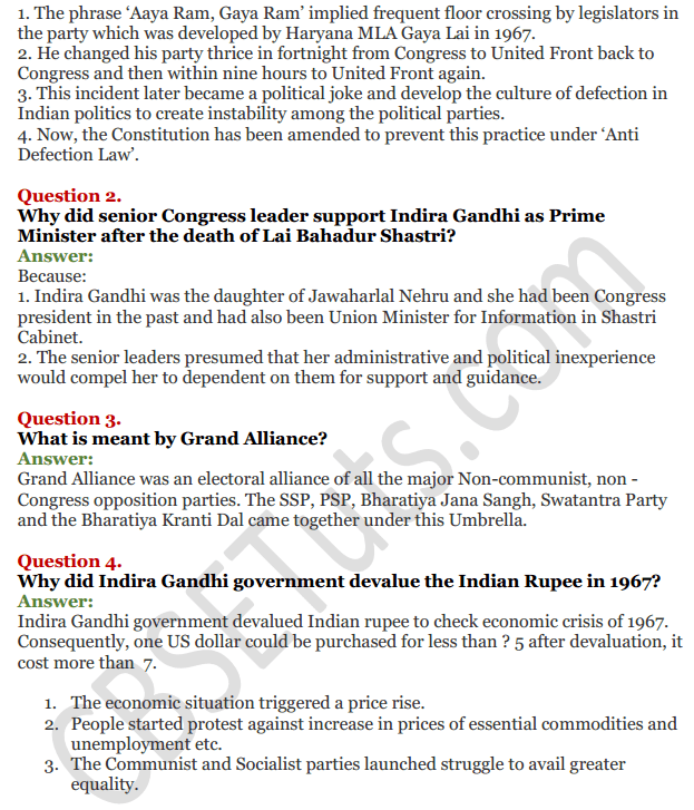NCERT Solutions for Class 12 Political Science Chapter 5 Challenges to ...