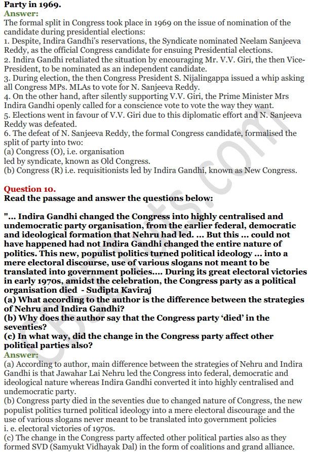 NCERT Solutions for Class 12 Political Science Chapter 5 Challenges to ...