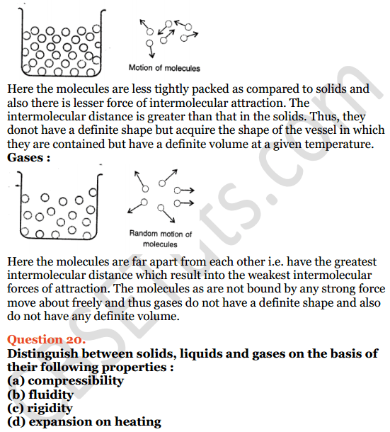 Selina Concise Physics Class 6 ICSE Solutions Chapter 1 Matter - CBSE Tuts
