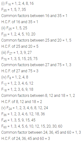 Selina Concise Mathematics Class 6 ICSE Solutions Chapter 8 HCF and LCM ...
