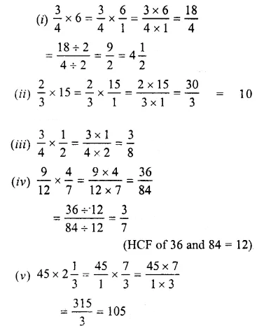 Selina Concise Mathematics Class 7 ICSE Solutions Chapter 3 Fractions ...