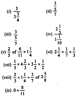 Selina Concise Mathematics Class 7 ICSE Solutions Chapter 3 Fractions ...